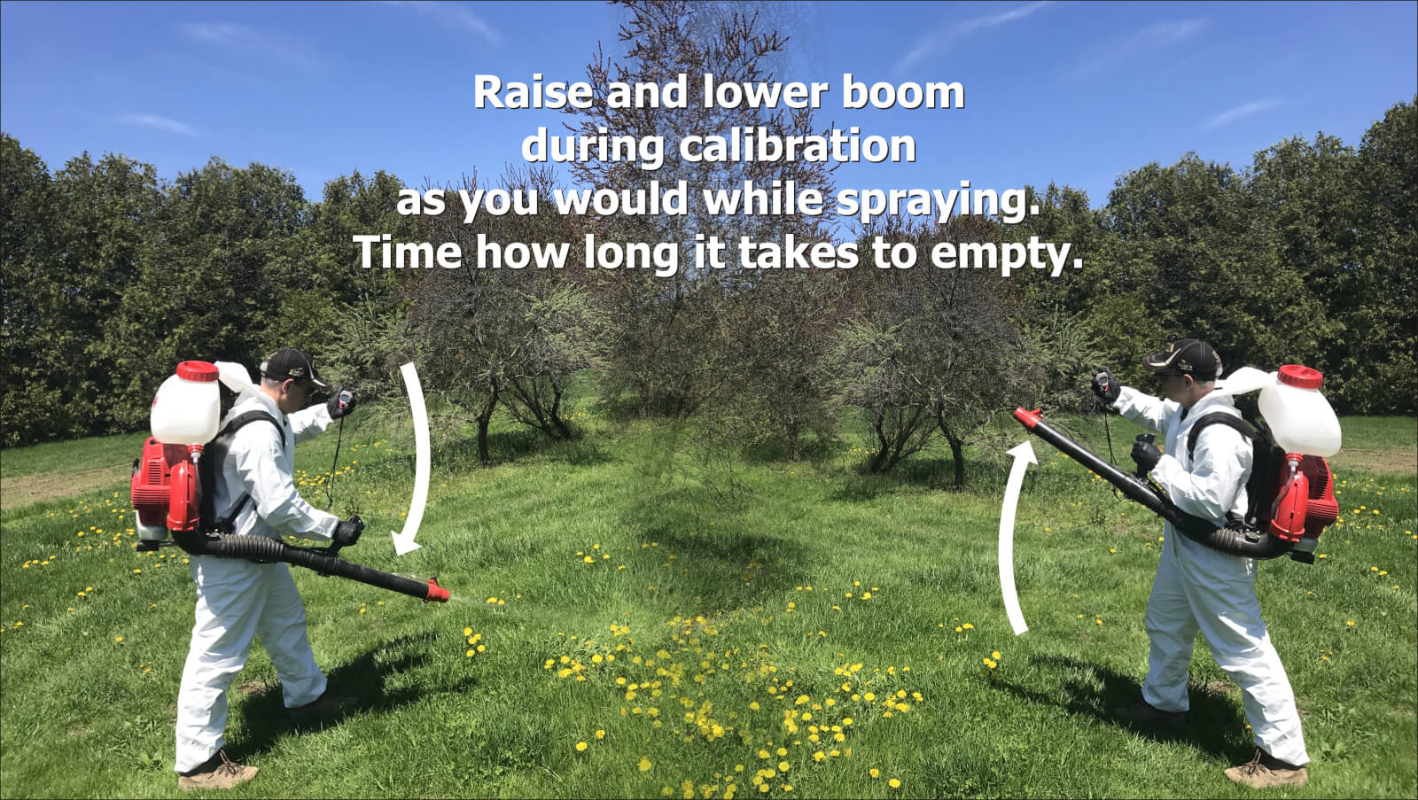 Calibrating a Plot Sprayer for Airblast Crops – Sprayers 101