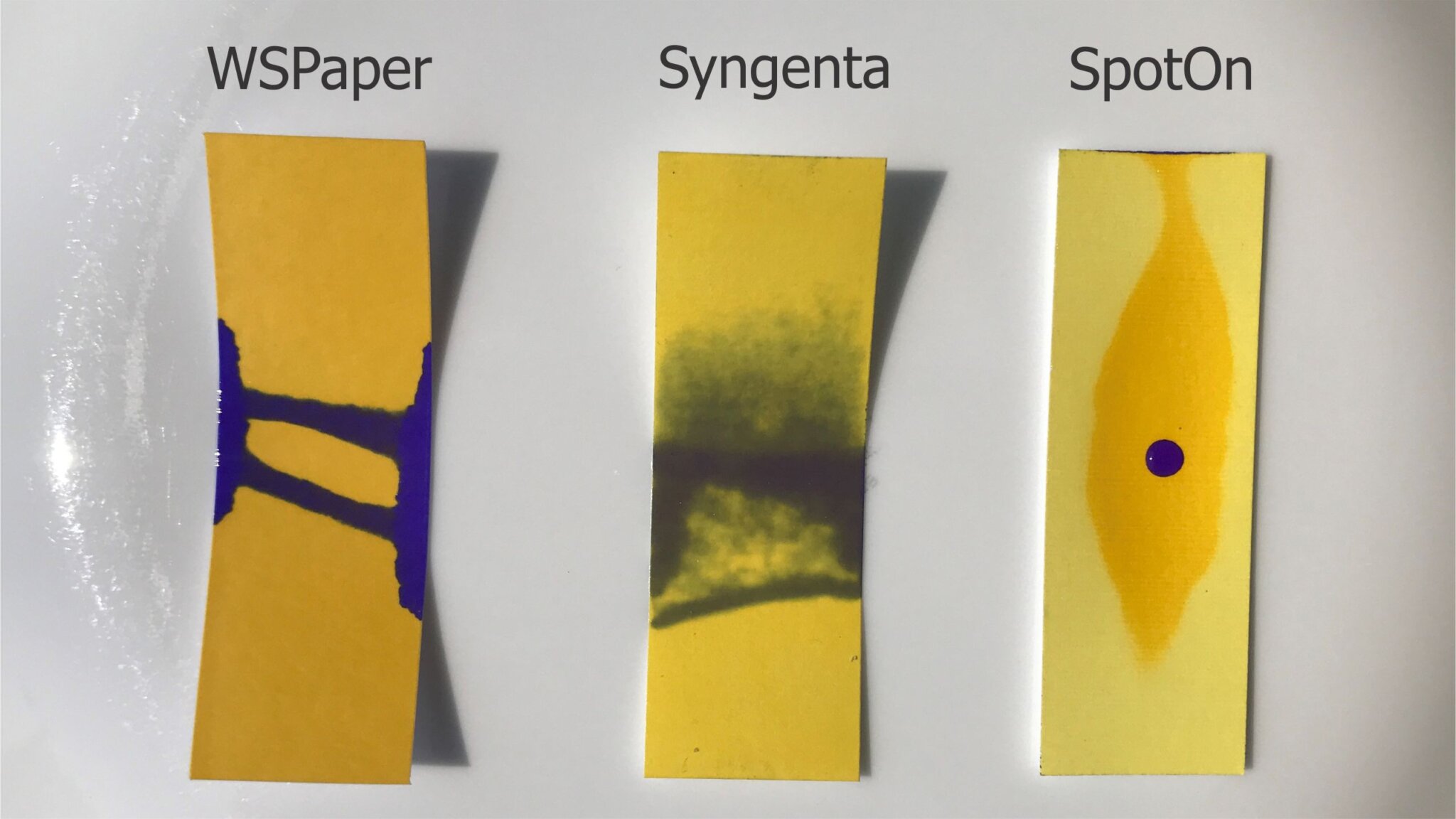 Comparing three brands of water sensitive paper – Sprayers 101